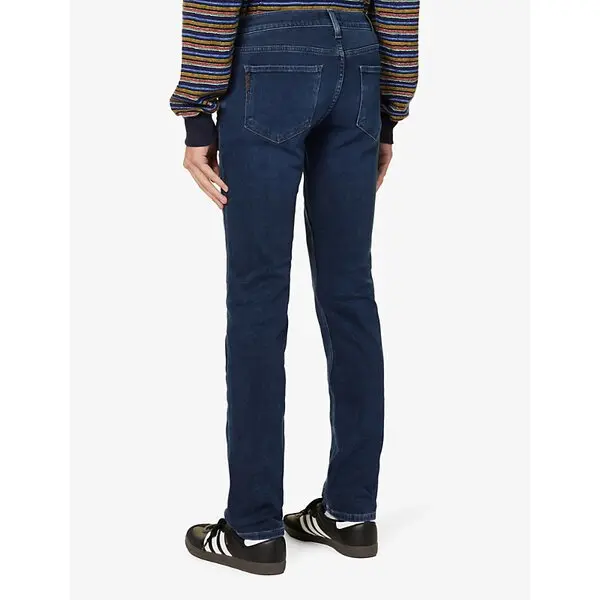 Paige Lennox Slim Fit Jeans With Whiskering And Stretch - Jenkins