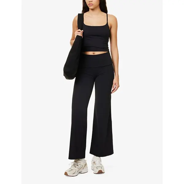 TALA Dayflex Slim-fit Stretch-woven Trousers - Black