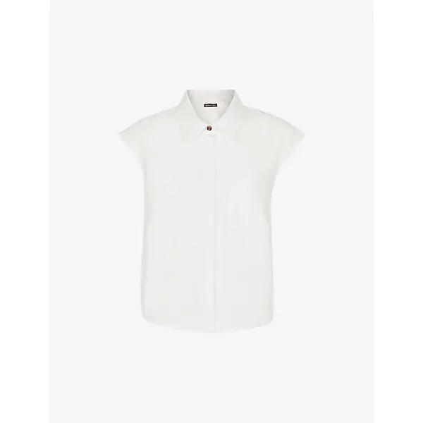 Whistles Olivia Sleeveless Linen Shirt