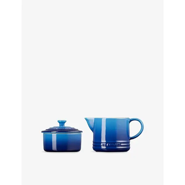 LE CREUSET Signature Milk And Sugar Stoneware Set - Azure Blue
