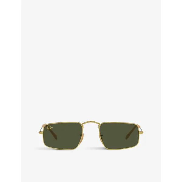 Ray-ban Julie Rectangular Sunglasses - Gold