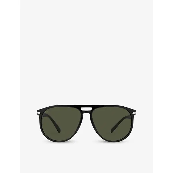 Persol Po3311s Pilot-frame Sunglasses - Black