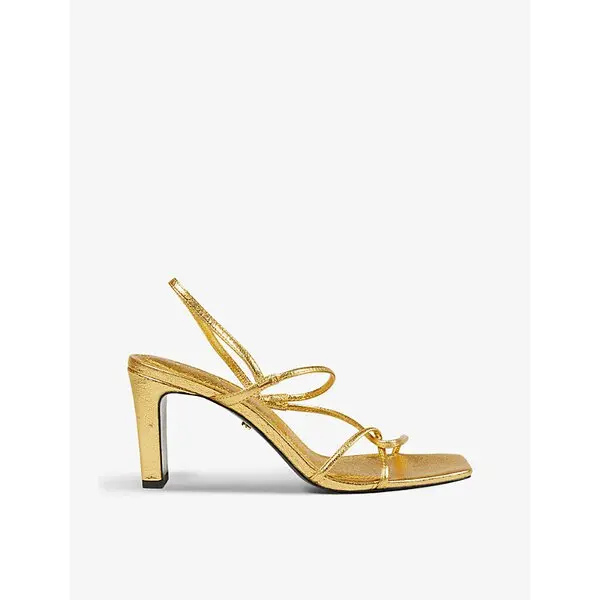 Sandro Faye Strappy Heeled Sandals - Naturels