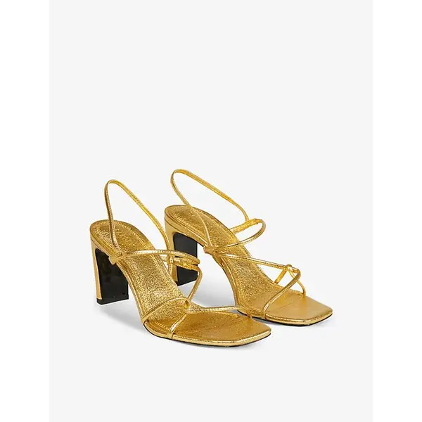 Sandro Faye Strappy Heeled Sandals - Naturels