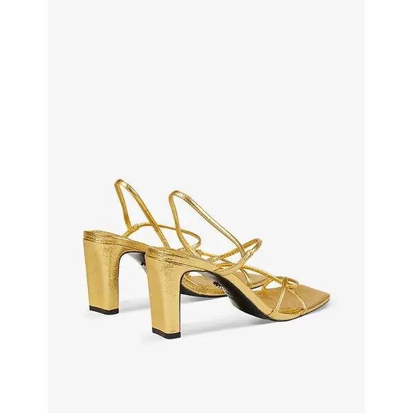 Sandro Faye Strappy Heeled Sandals - Naturels