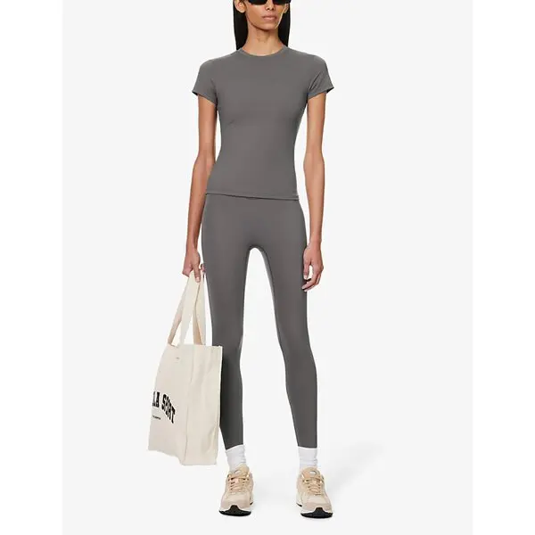 ADANOLA Ultimate Wrap-over Workout Leggings - Dark Grey