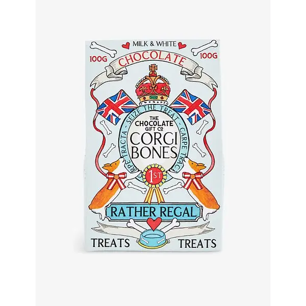 THE CHOCOLATE GIFT COMPANY Corgi Bone-shaped Chocolates 100g