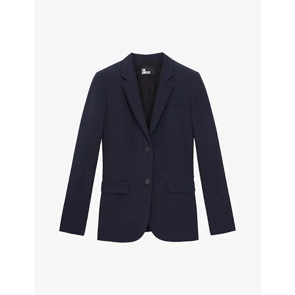 The Kooples Slim-fit Single-breasted Stretch-woven Blazer - Nav03