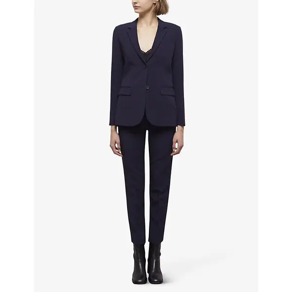 The Kooples Slim-fit Single-breasted Stretch-woven Blazer - Nav03