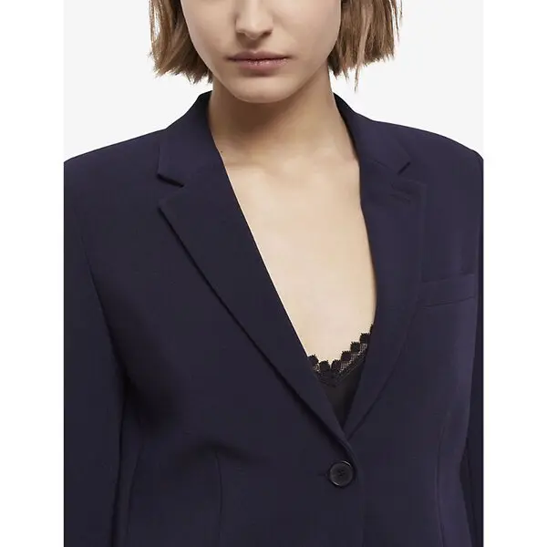 The Kooples Slim-fit Single-breasted Stretch-woven Blazer - Nav03
