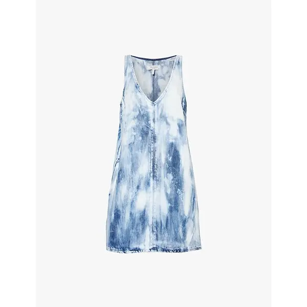 princess polly baby blue dress Funky Tie-Dye Cowl Neck Sleeveless Summer Dress – Lakhay-Retail
