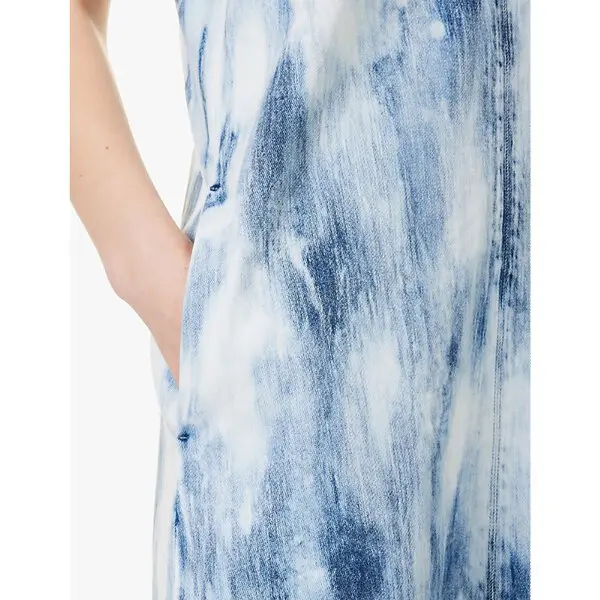 princess polly baby blue dress Rag & Bone Tie-Dye Denim Mini Dress In Indwaterco - 46% Off