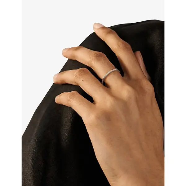 Monica Vinader Octagon Stacking Ring - Sterling Silver