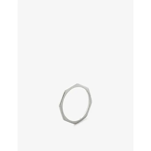 Monica Vinader Octagon Stacking Ring - Sterling Silver