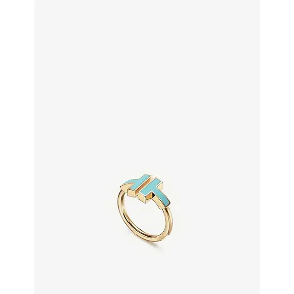 Tiffany & Co. T Square Turquoise Ring - Gold