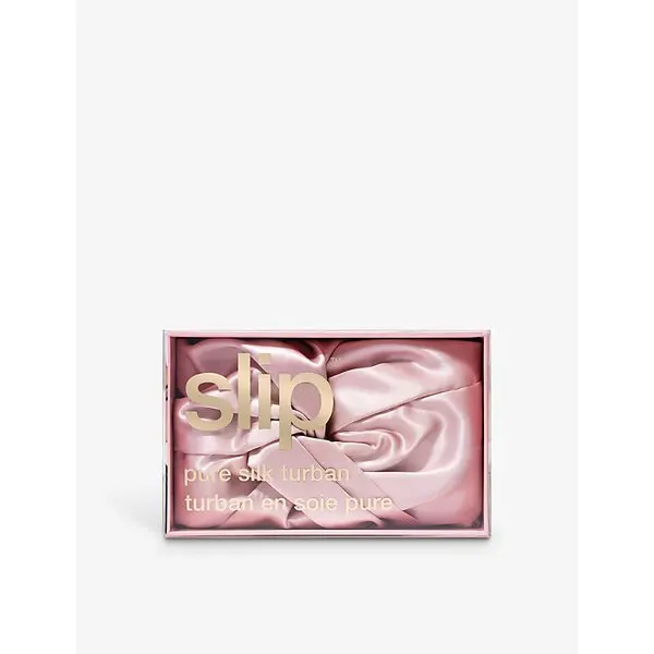 Slip Double-lined Silk Turban - Pink