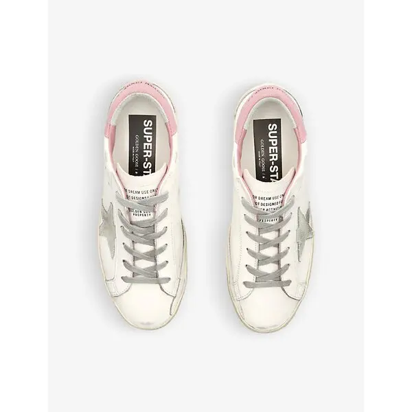 GOLDEN GOOSE Superstar Star-applique Low-top Leather Trainers - White/comb