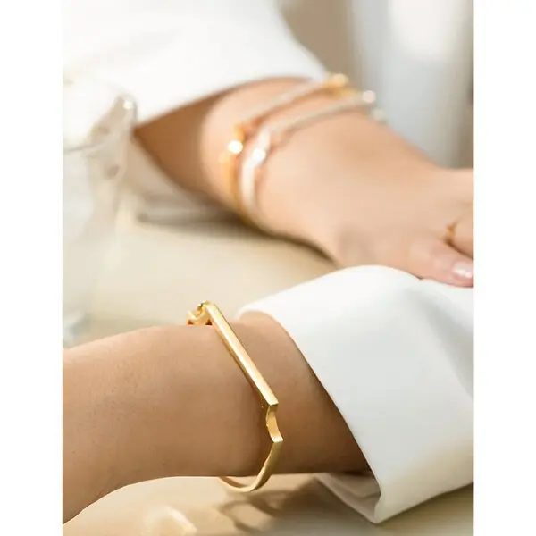 Monica Vinader Signature Vermeil Bracelet - Yellow Gold