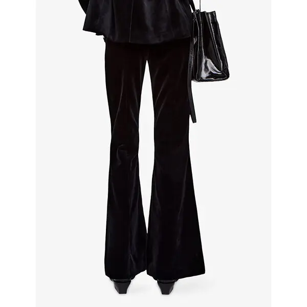 Zadig&Voltaire Flared-leg Cotton- Trousers - Black