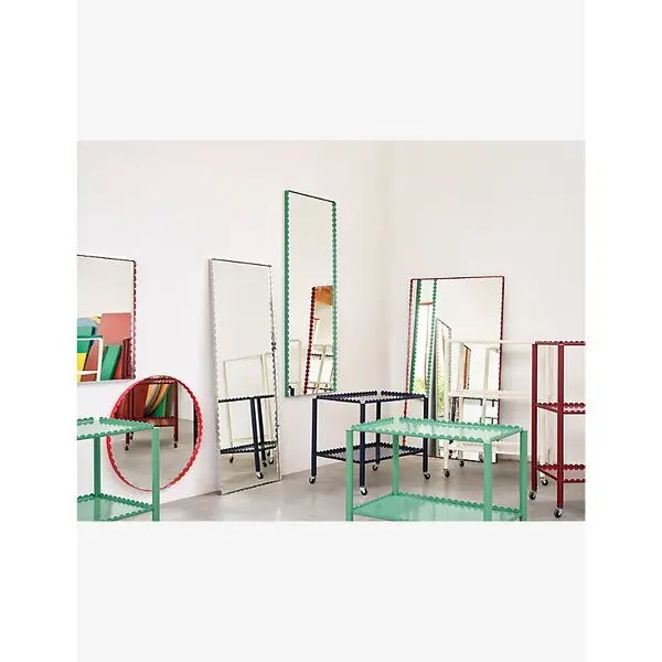 HAY Muller Van Severen Arcs Rectangle Mirror 133cm - Mirrored