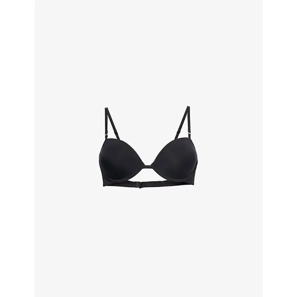 Calvin Klein Demi Sculpted Nylon-blend Bra - Black