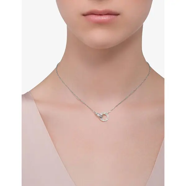 Cartier Love 18ct White-gold And 0.30ct Diamond Necklace