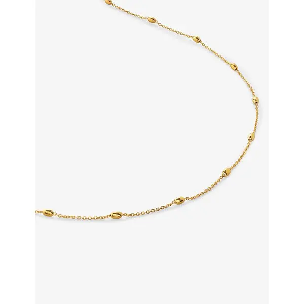 Monica Vinader Orbit Fine Oval Station Necklace