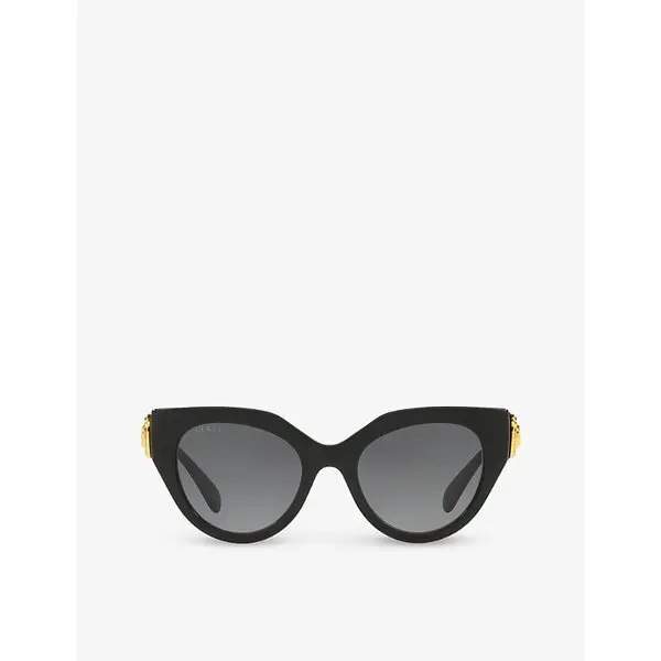 Gucci Gg1408s Cat-eye-frame Sunglasses - Black