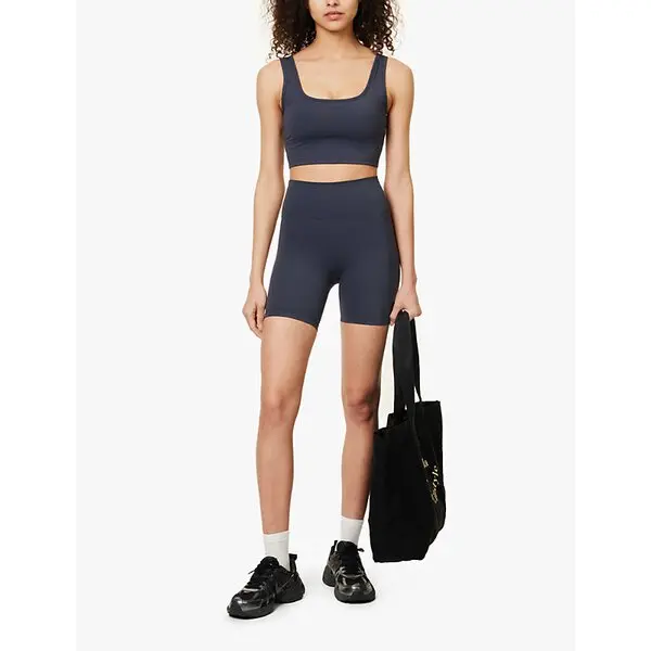 ADANOLA Ultimate Crop Biker Shorts - Midnight Blue