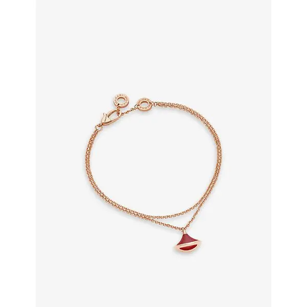 BVLGARI Divas' Dream 18ct Rose-gold And Carnelian Bracelet - Rose Gold