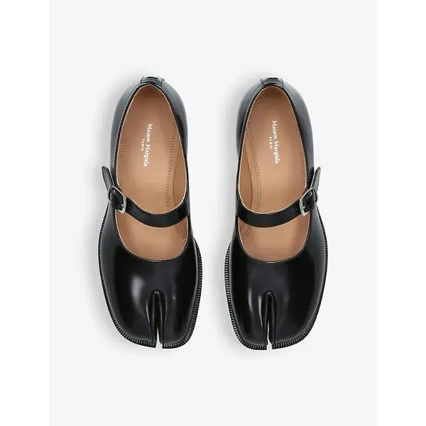 MAISON MARGIELA Tabi Split-toe Leather Mary-janes