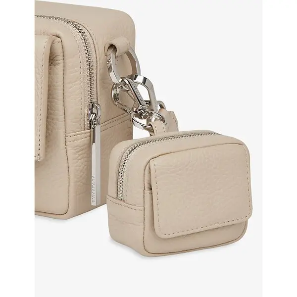 Whistles Bibi Leather Keyring - Brown