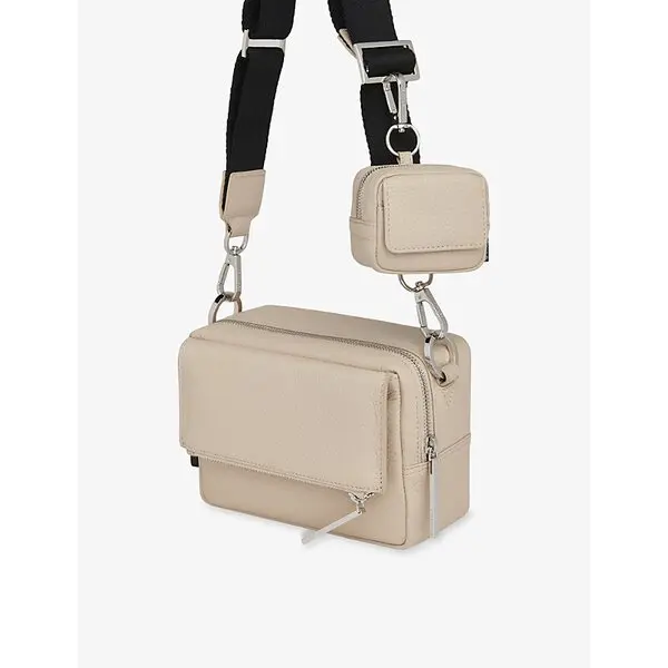 Whistles Bibi Leather Keyring - Brown