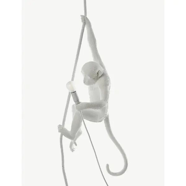 SELETTI Swinging Monkey Resin Lamp 27cm - One-color