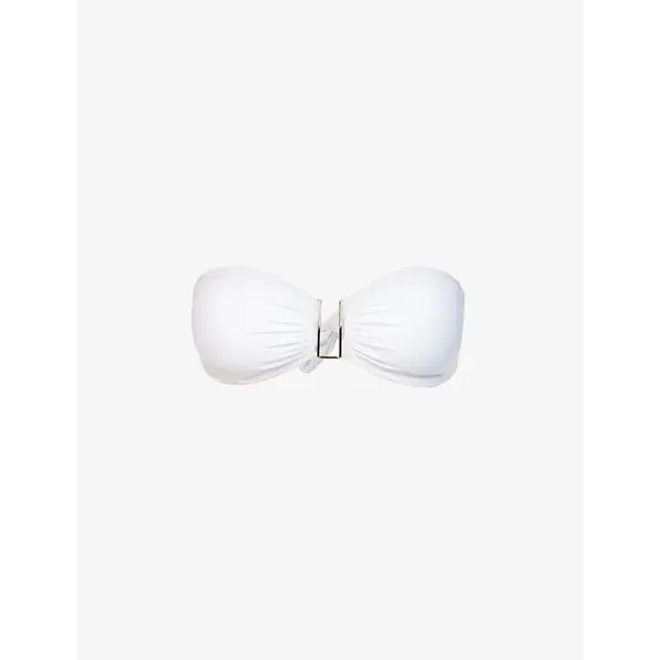 Melissa Odabash Barcelona Bandeau Bikini Top - White