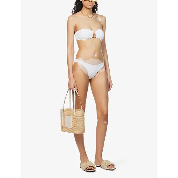 Melissa Odabash Barcelona Bandeau Bikini Top - White