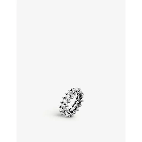 CARTIER Clash De Small Rhodium-plated 18ct White-gold Ring - White Gold Rhodium