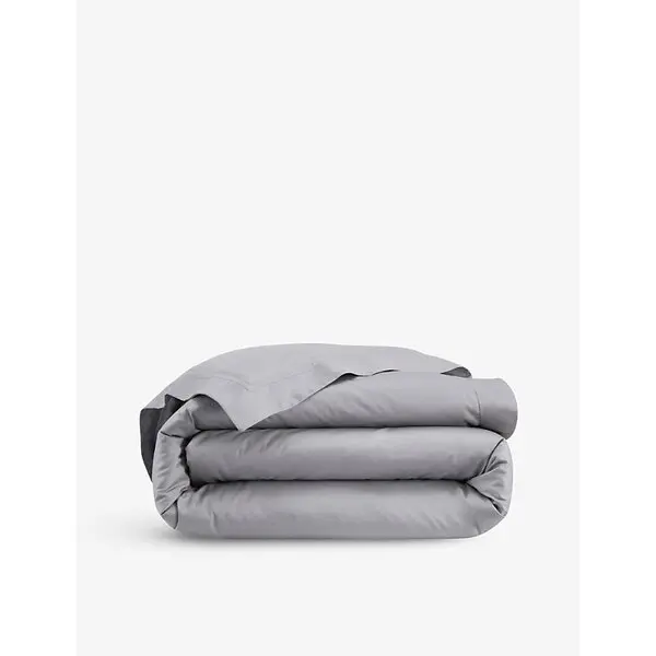 YVES DELORME Triomphe Cotton Duvet Cover - Platine
