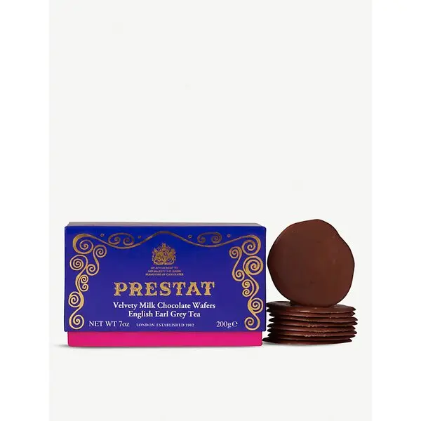 PRESTAT English Earl Grey Tea Milk Chocolate Wafers 200g - One-color
