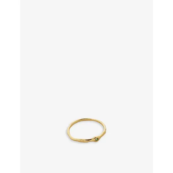 Monica Vinader Siren Onyx Ring - Gold