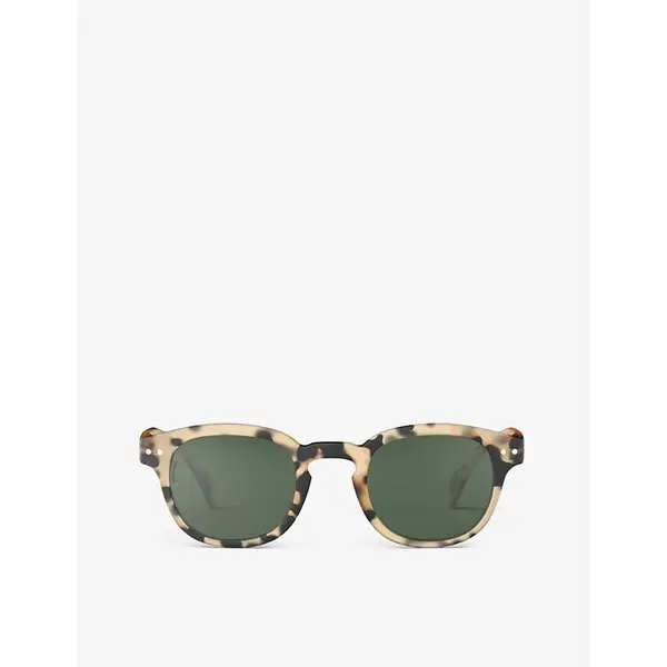IZIPIZI C Square-framed Polarised Sunglasses - Light Tortoise