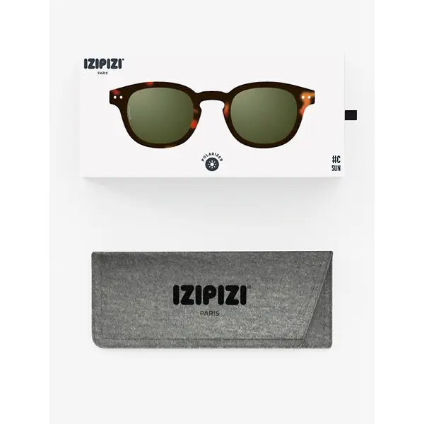 IZIPIZI C Square-framed Polarised Sunglasses - Tortoise