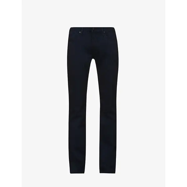 Paige Normandie Straight-leg Mid-rise Stretch-denim Jeans