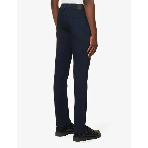 Paige Normandie Straight-leg Mid-rise Stretch-denim Jeans