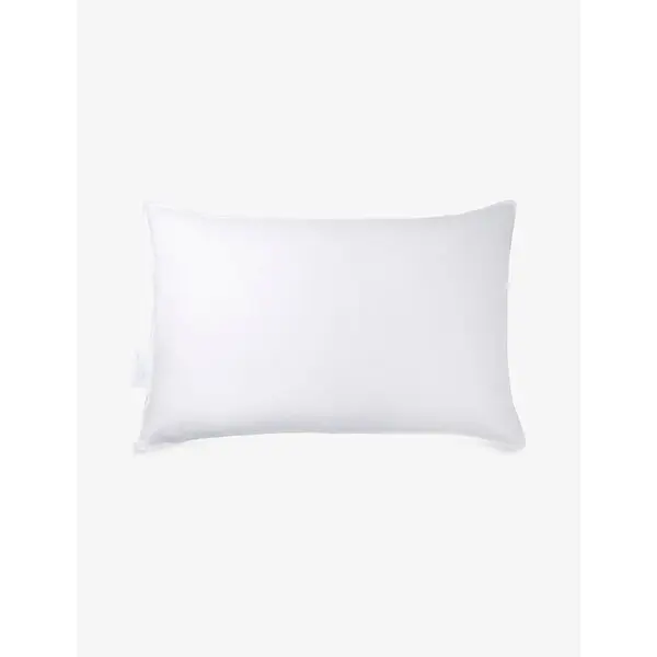 THE WHITE COMPANY Symons Rectangle Soft Cotton Sateen, Down And Feather Super King Pillow 50cm X 90cm - None/clear