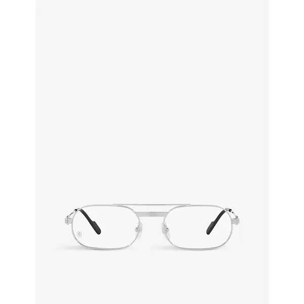 CARTIER Rectangle-frame Titanium Eyeglasses - One-color