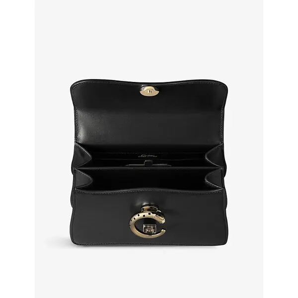 Cartier Panthère De Mini Leather Cross-body Bag - Black
