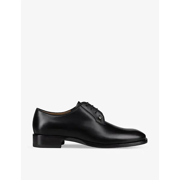 CHRISTIAN LOUBOUTIN Chambeliss Leather Derby Shoes - Black