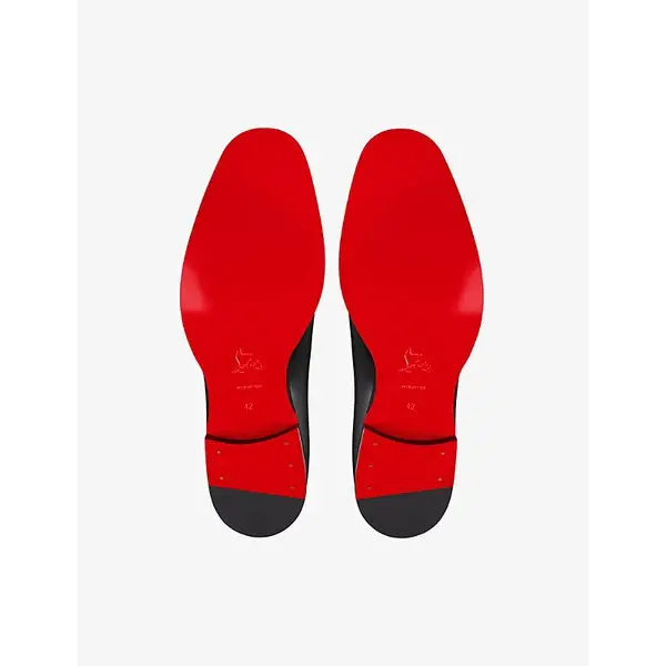 CHRISTIAN LOUBOUTIN Chambeliss Leather Derby Shoes - Black