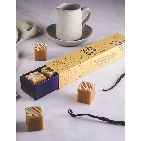 FUDGE KITCHEN Mini Clotted Cream Fudge Slim Box Of 6 Pieces